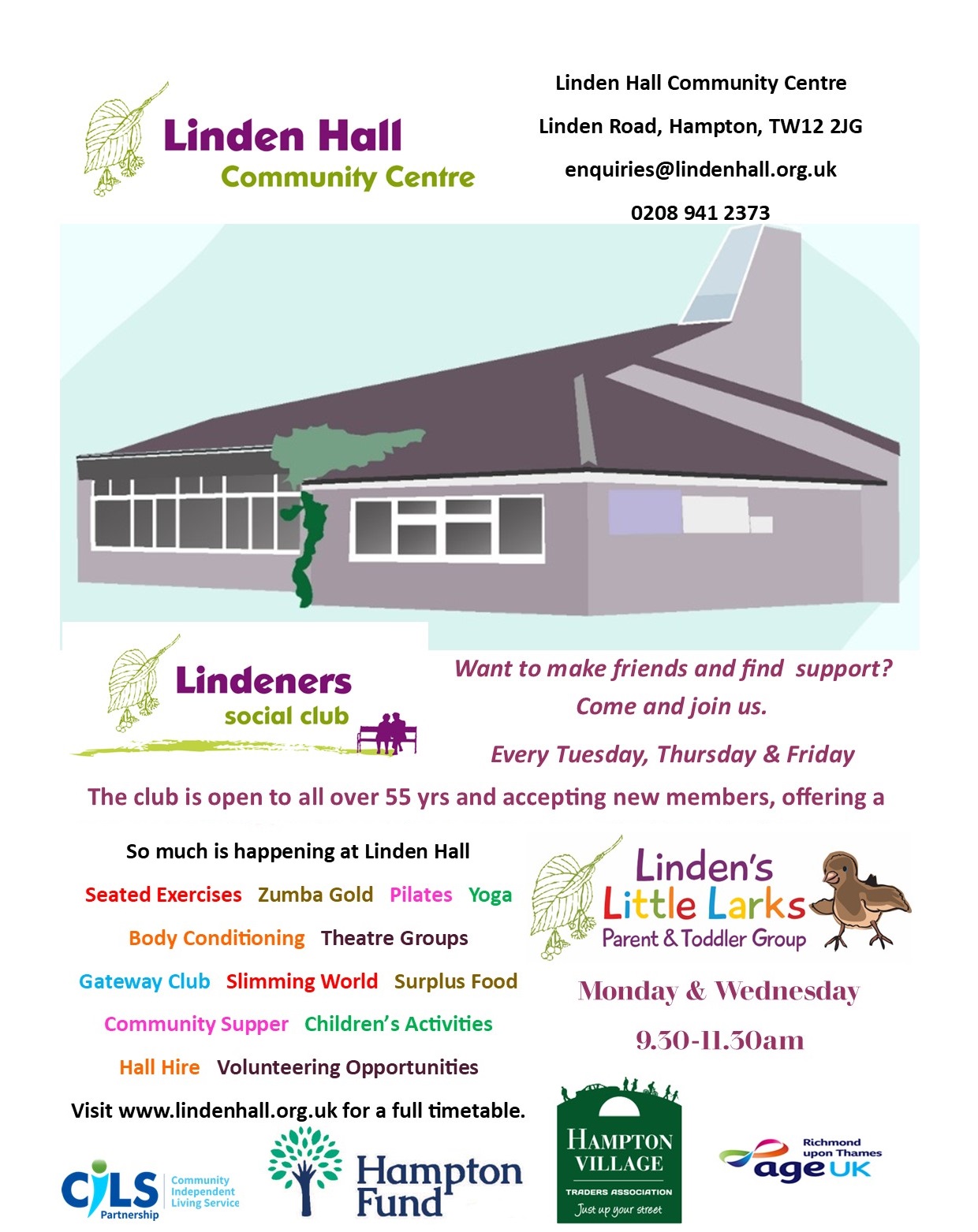 Home | Linden Hall Community Centre